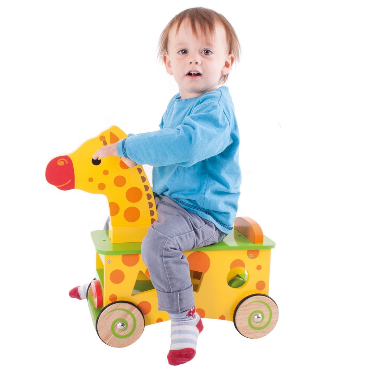 Ride on Giraffe Sorter | Bigjigs (BB027) | Trikes & Ride-Ons