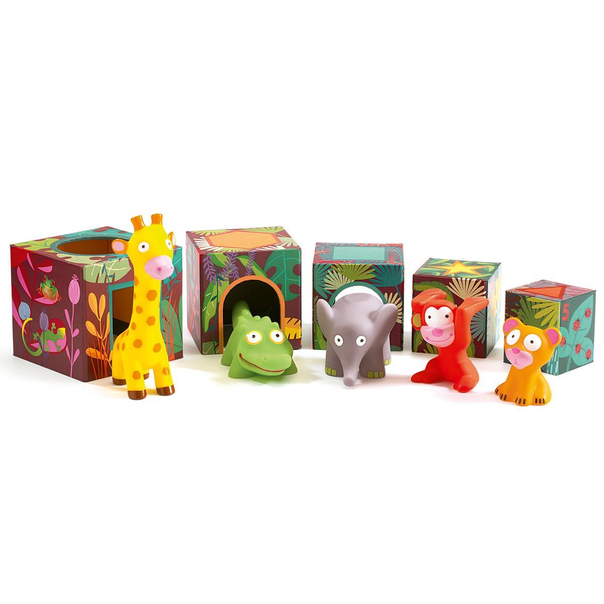 Topani Jungle Stacking Cubes | Djeco | Stacking Toys