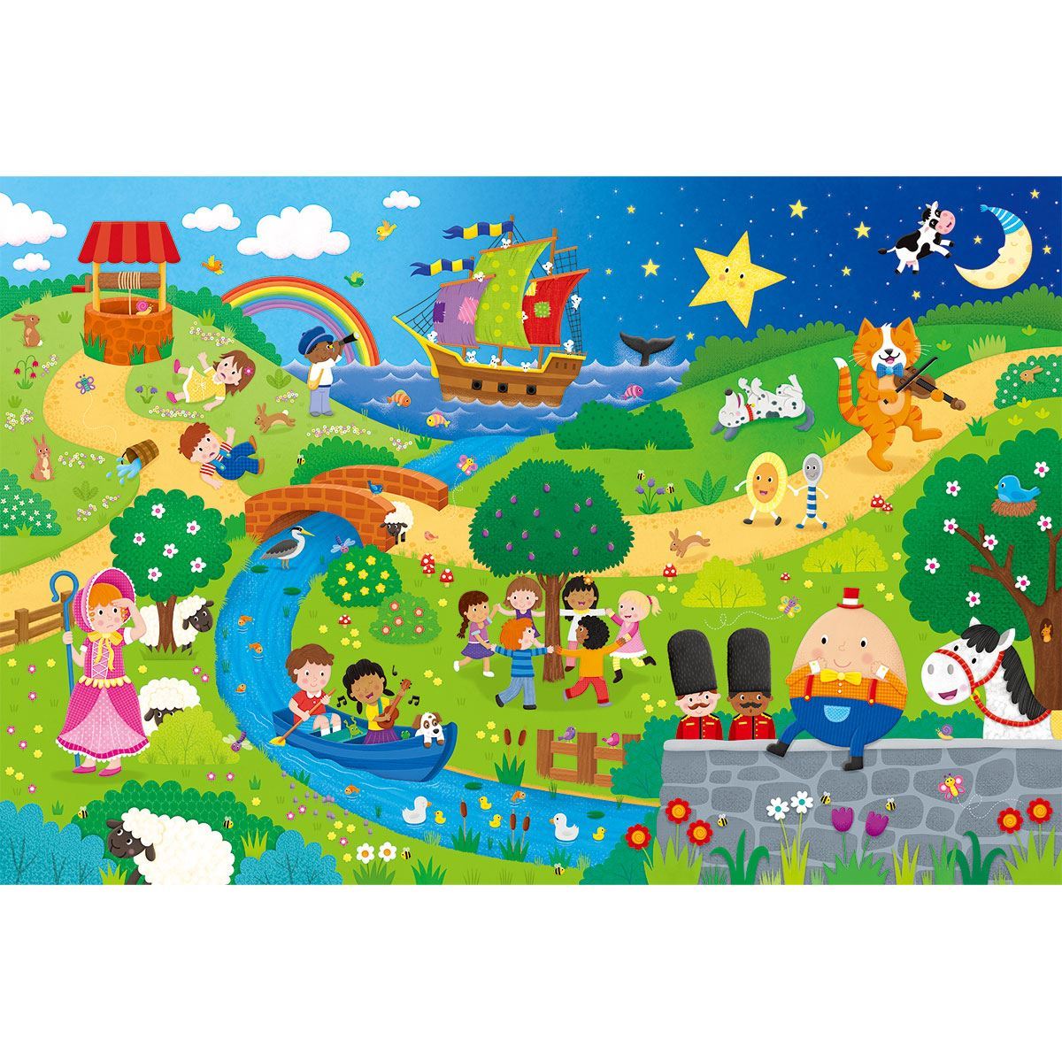 Nursery Rhymes Giant Floor Puzzle | Galt | Jigsaw Puzzles