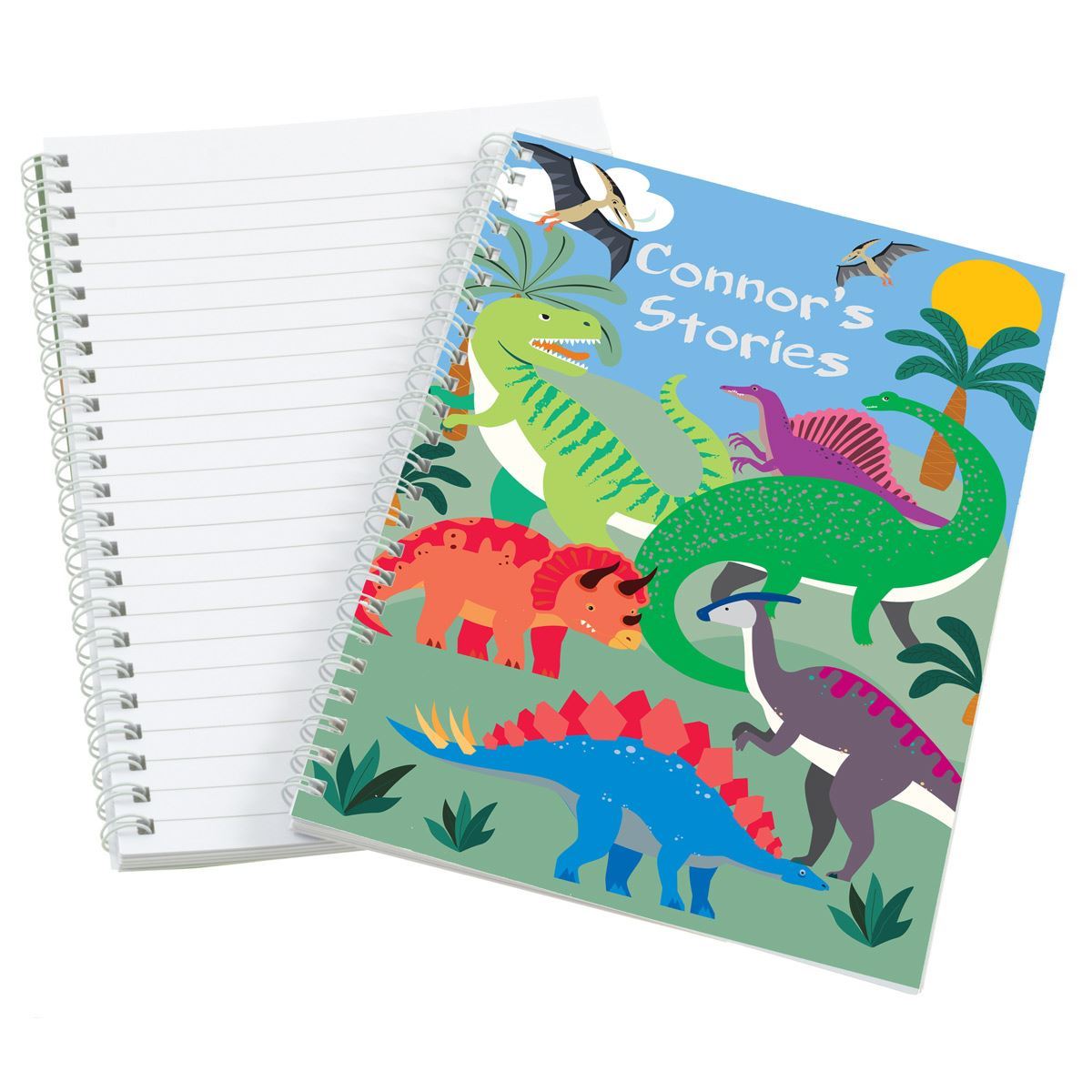 Dinosaurs Personalised Notebook | Named Notebooks | Mulberry Bush