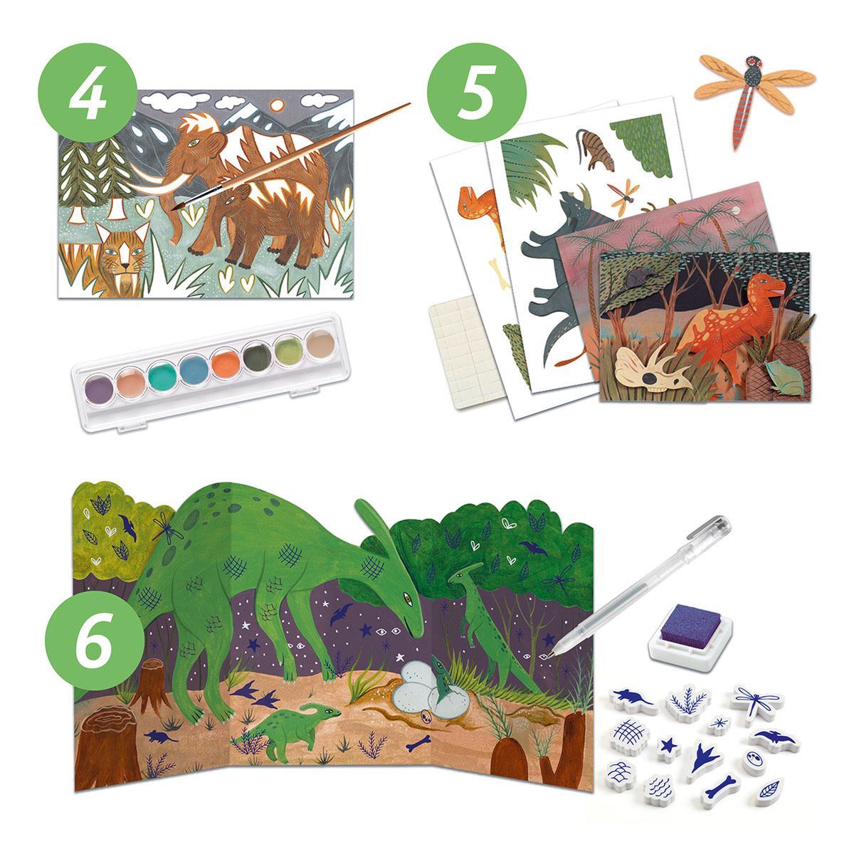 Dinosaur Activity Box | Djeco | Make & Do | Mulberry Bush