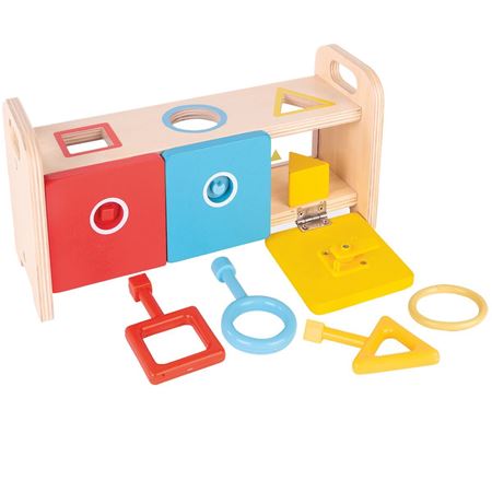 Shape Sorter Box with Keys | Janod | Shape Sorting